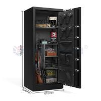 China Large Gun Secure Box Gun Safe Box Protect Firearms Fire Resistant Anti Pry Safe Box for sale
