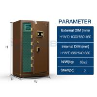 China Stainless Steel Lock Safe Home Safe Box Zinc Alloy Lock Body Emergency Mechanical Key for sale