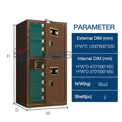 China Furniture Concealed Design Home Safe Box Biometric Fingerprint Access Heavy Duty Steel Safe for sale