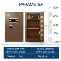 China Business Security Safe Box with Biometric Fingerprint Lock Large Capacity Steel Safe for Office Cash & Document Storage for sale