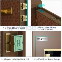 China Business Security Safe Box with Biometric Fingerprint Lock Large Capacity Steel Safe for Office Cash & Document Storage for sale