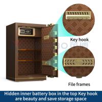 China Heavy Duty Home Security Safe Box Large Biometric Fingerprint Safe With Reinforced Door & Anti-Theft Locking Bolts for sale
