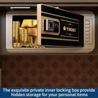 China Heavy Duty Home Security Safe Box Large Biometric Fingerprint Safe With Reinforced Door & Anti-Theft Locking Bolts for sale