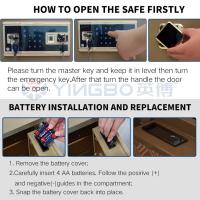 China Heavy Duty Home Security Safe Box Large Biometric Fingerprint Safe With Reinforced Door & Anti-Theft Locking Bolts for sale
