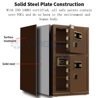 China High Quality Double‑Door Safe Full Leather Lining Adjustable Shelves Home Safes Commercial Safe For Valuables Storage for sale