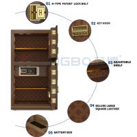 China High Quality Double‑Door Safe Full Leather Lining Adjustable Shelves Home Safes Commercial Safe For Valuables Storage for sale