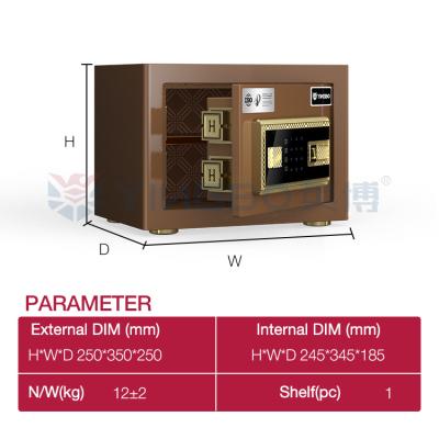 China Best Safe Locker For Home Office Safe Box Small Jewelry Safe Home Safe Deposit Box for sale