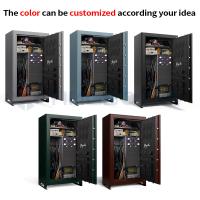 China Gun Safe Fireproof Large Capacity Solid Steel Firearm Safe For Home Security With Jewelry Drawer for sale
