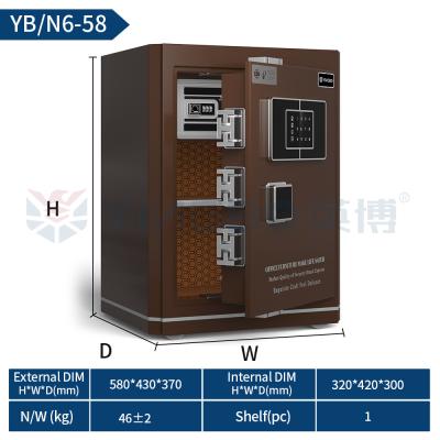China Jewelry Safe Box For Home Home Safe Box Hidden Safe Box Anti Theft Fingerprint Lock for sale