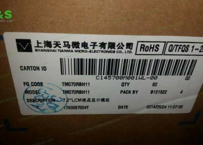 China 7.0 Inch 	TM070RBH11 Tianma LCD Displays Colors 262K / 16.2M a - Si TFT LCD Panel for sale