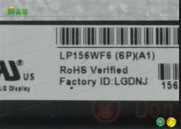 China 15.6 inch and 1920*1080 LG LCD Panel LP156WF6-SPA1 AH-IPS, Normally Black, Transmissive for sale