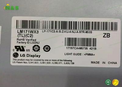 China Landscape type lg lcd display panel , LM171WX3-TLC2 hd lcd display 17.1 inch for sale