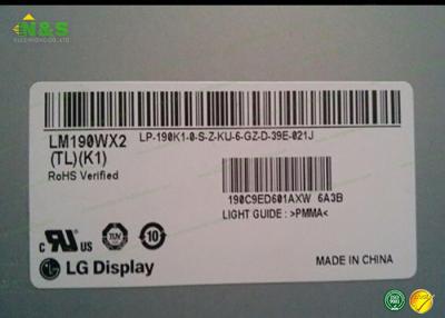 China LG  Hard coating  LM190WX2-TLK1 LCD Pane  	19.0 inch with  	408.24×255.15 mm Active Area for sale