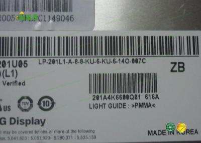 China LM201U05-SLL2 20.1 inch LG LCD Panel Normally Black 408×306 mm Active Area for sale