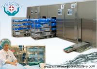 China Front Loading Sliding Door Hospital Steam Sterilizer With High Capacity Water Cooled Condenser for sale