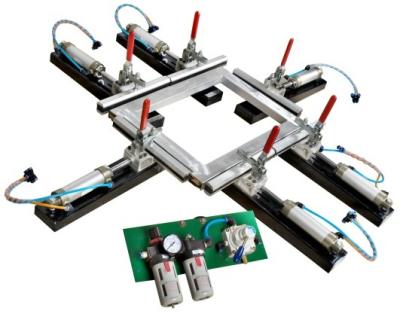 China Mini Pneumatic Mesh Screen Stretching Machine for sale