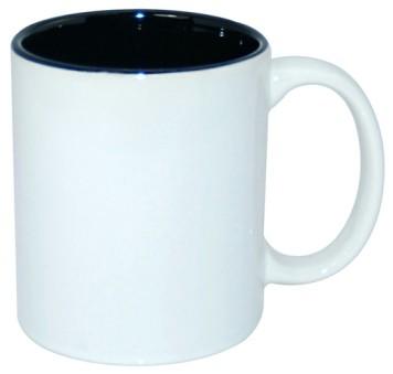 China 11oz Two-Tone Color Mugs Maroon for sale