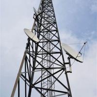China Hot Dip Galvanized Self Supporting Radio Tower 5km Wifi Gsm Phone Satellite Microwave Radio Tower for sale