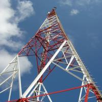 China 30m Galvanized Steel Single Mast Communication Antenna Mono  Poles Cell Phone Radios Monopole Tower for sale