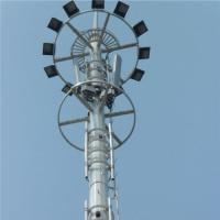 China Tower Monopole 25 Meter 30 40M 50M Radio Antenna Signal Galvanized Steel Cell Tower Monopole for sale