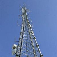 China 10 - 60M Galvanized Tubular Steel Tower Wifi Signal Bts Televisions 3 Legged Tubular Steel Tower for sale
