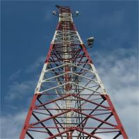 China Bts Solar Power Telecommunication Tower & Accessories 3 Legged Angular Self Supporting Radio Tower for sale