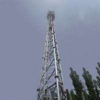China 3 Legged Tubular Steel Tower Mobile Network 4G 5G Signal Radio Transmission Towers for sale