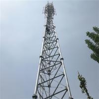 China 4G Cellular Mast Galvanised Tubular Steel Tower 10 25 35 40 M Meters 3 Legged for sale