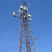 China 3 Legged Tubular Steel Tower Mobile Network 4G 5G Signal Radio Transmission Towers for sale