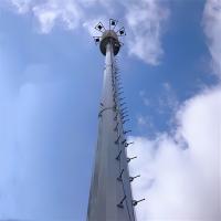 China Tower Monopole 25 Meter 30 40M 50M Radio Antenna Signal Galvanized Steel Cell Tower Monopole for sale