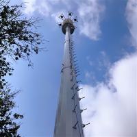 China Free Standing  Monopole Tower100 Telecom Tower Antenna Types Of Communicatin Tubular for sale