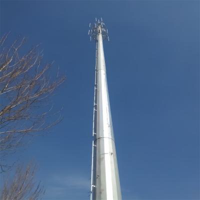 China Antenna Pole Mount Mast Telecom Monopole Tower 9m 10m 12m 15m 18m 20m 22m 24m 25m 27m 28m 30m for sale