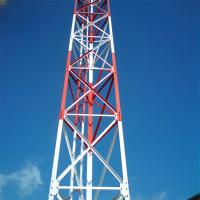 China 50m Microwave Antenna Self Supporting Tower Lattice Design 3 Legged Telecommunication Steel Tower for sale