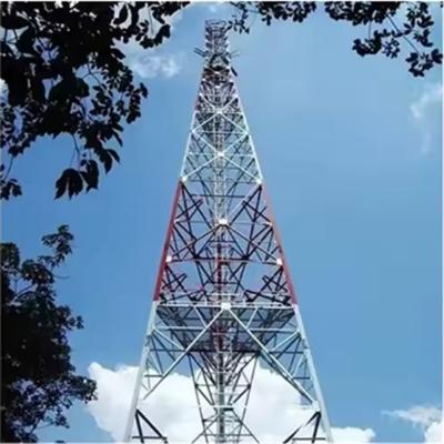 China 45 Meter Angle Steel Lattice Self Supporting Antenna Tower Provider 4g 5g Towers for sale