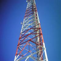 China 28-50M Antenna 3 Leg Galvanized Steel Lattice Tower Telecom Tube Angular Mobile Communication Tower for sale