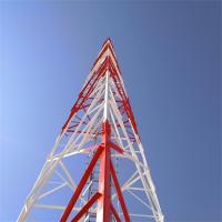 China 40 Meter Shelter Telecommunication Tower  3 Legged Angular Steel Tube Tower for sale