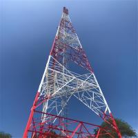 China 30m Galvanized Steel Single Mast Communication Antenna Mono  Poles Cell Phone Radios Monopole Tower for sale