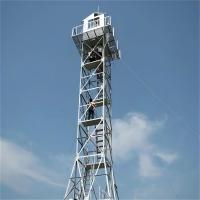 China Hot Dip Galvanized 4 Leg Guard Tower Angle Angular Steel Watch Fire Observation Tower for sale