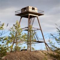 China Observation Tower Lattice Angular Steel Platform Mountain Forest Outlook Fire Watchtower for sale