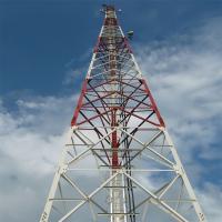 China 28-50M Antenna 3 Leg Galvanized Steel Lattice Tower Telecom Tube Angular Mobile Communication Tower for sale
