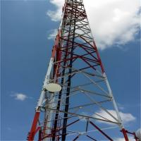 China Self Standing Gsm Signal Microwave Antenna Wireless Isp Internet 3g 4g Wifi Telecom Bts Cellular Station mast tower for sale