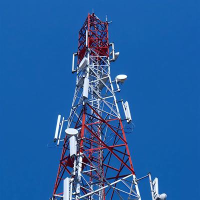 China Gsm 60m Antenna Communication Lattice 4 Legged Self Supported Steel Telecom Tower for sale