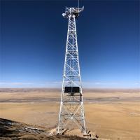 China Self Standing Lattice Steel Microwave Radio Wifi Telecommunication 4 Leg Angle Cell Tower And Lattice Mast For Sale for sale