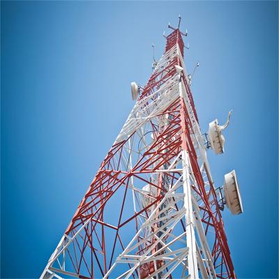 China Self Standing Lattice Steel Microwave Radio Wifi Telecommunication 4 Leg Angle Cell Tower And Lattice Mast For Sale for sale