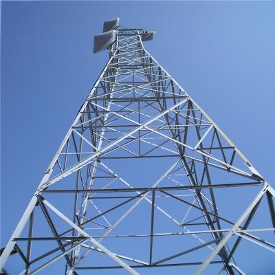 China 60m 4 Leg Galvanized Self Standing Antenna Tower Angle Broadcast  Microwave Radio Highest Communication Tower for sale