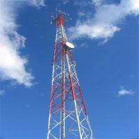 China 50m Steel Solar Power Tv Satellite Microwave Lattice Tower Mast 50km Internet Signal Radio Telecommunication Tower for sale