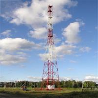 China 50m Steel Solar Power Tv Satellite Microwave Lattice Tower Mast 50km Internet Signal Radio Telecommunication Tower for sale