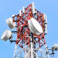 China 4 Legged Lattice Galvanized Angle Steel Tower 50M Cell  Telecommunication Mast Angular for sale