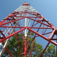 China Wireless 5G Antenna Tower 4 Leg Angle Steel Iron Self Supporting Lattice Tower for sale