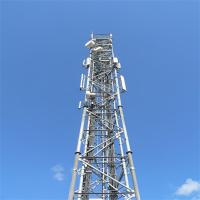 China Free Standing Ham Radio Aerial Gsm Base Station Communication Cellular Phone Mast 3 Legged Tubular Steel Tower for sale